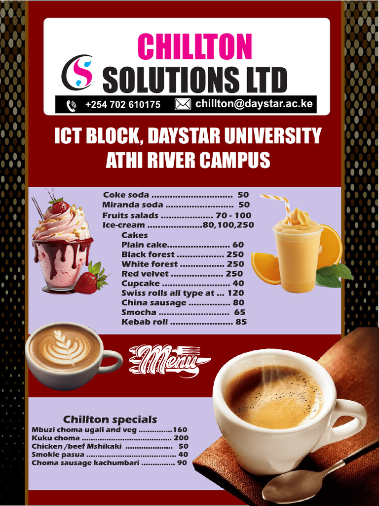 Menu Chilton Drinks | PDF