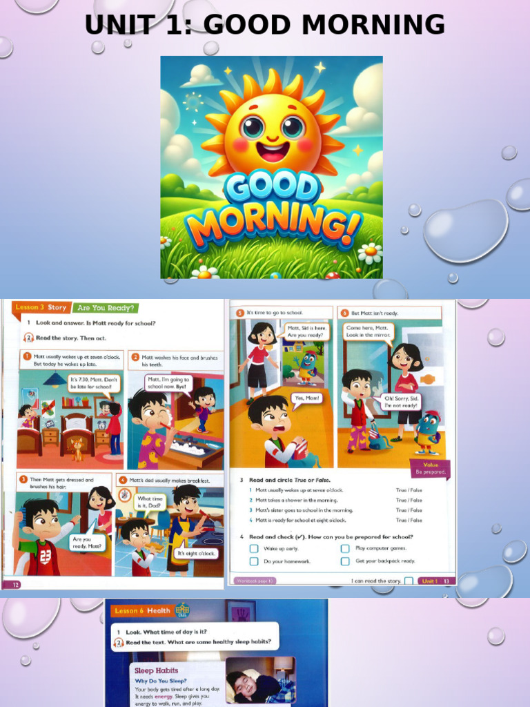 Unit 1 Good Morning2 | PDF