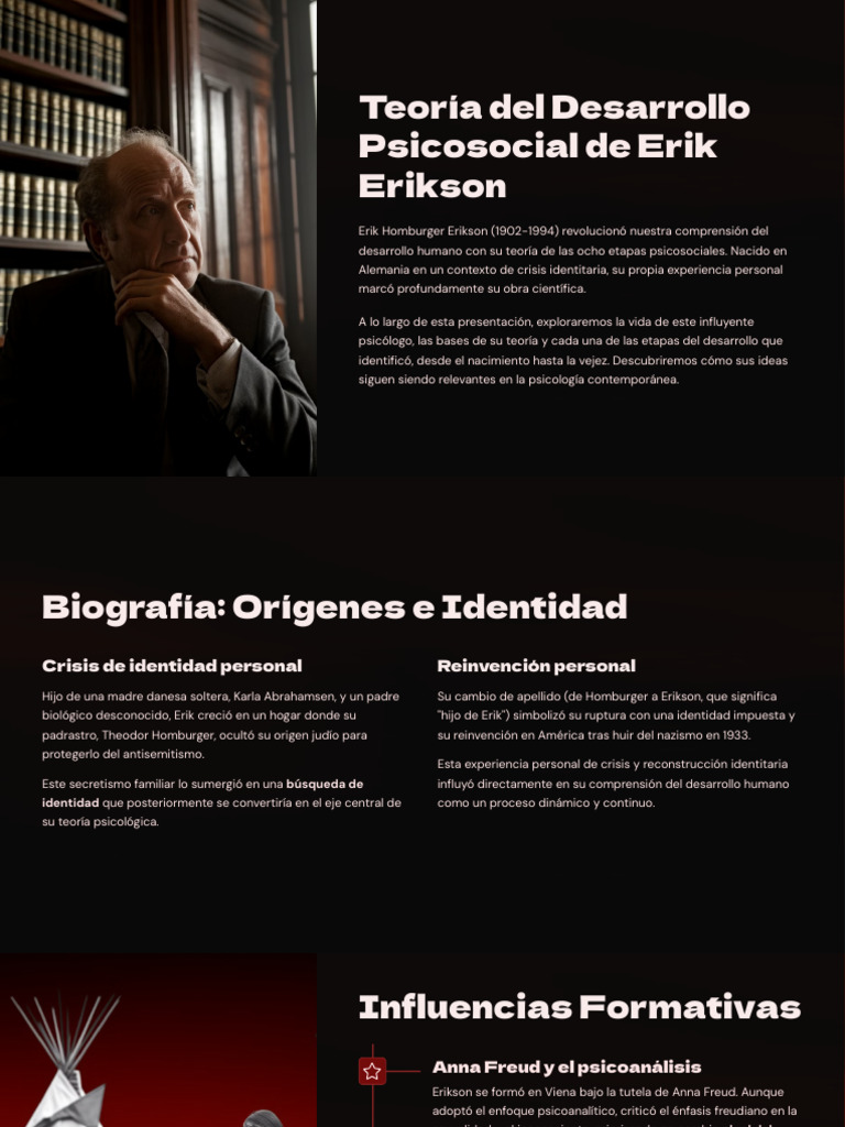 S1 Teoria Del Desarrollo Psicosocial de Erik Erikson | PDF | Adultos | Sicología