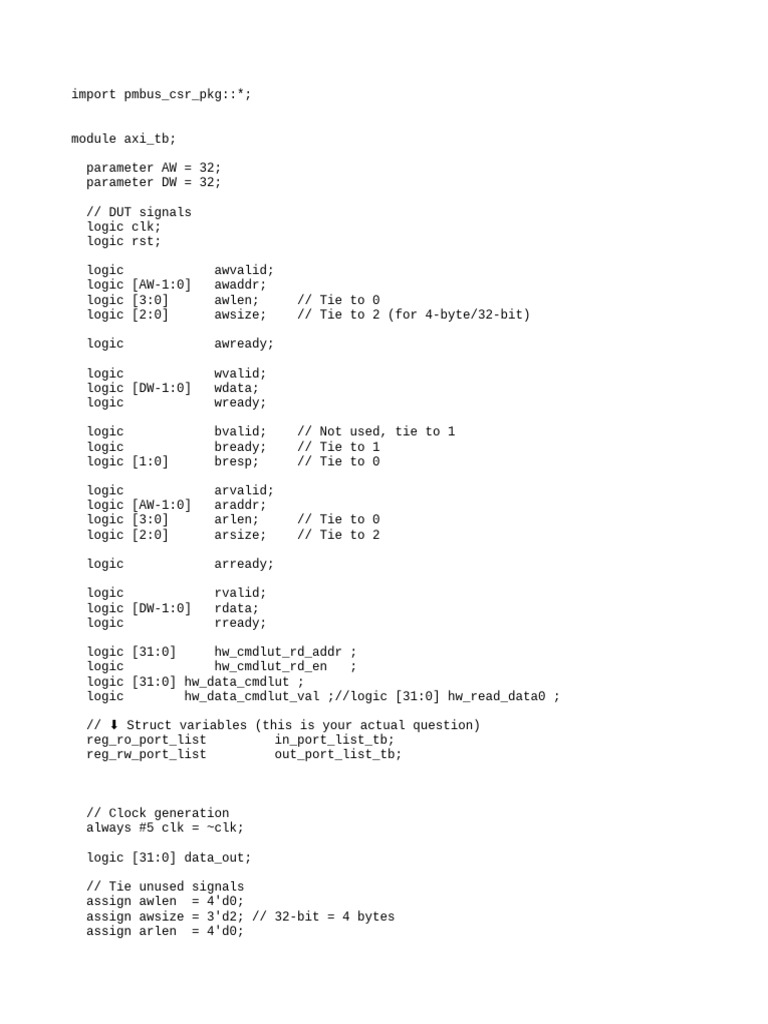 Axi TB | PDF | Computer Programming | Computer Engineering