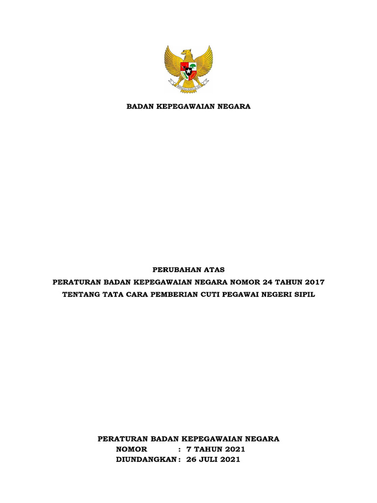 Cuti Asn | PDF
