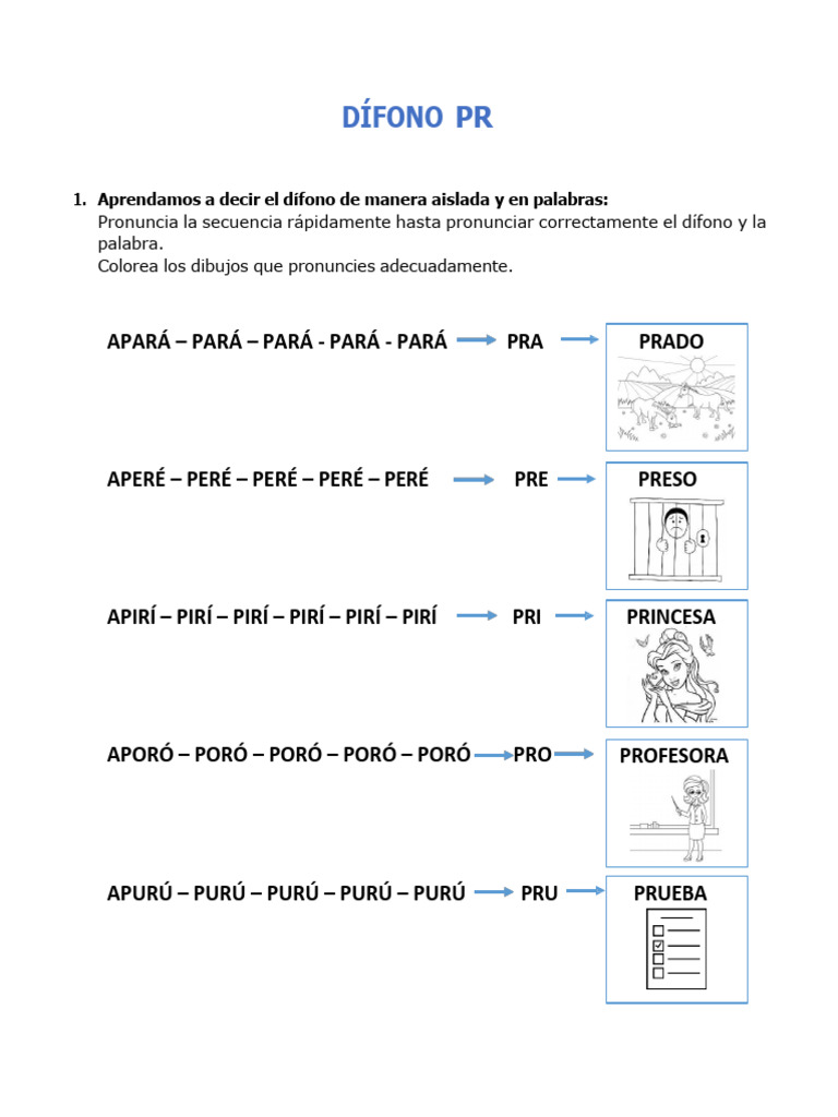 Difonos PR y BR | PDF