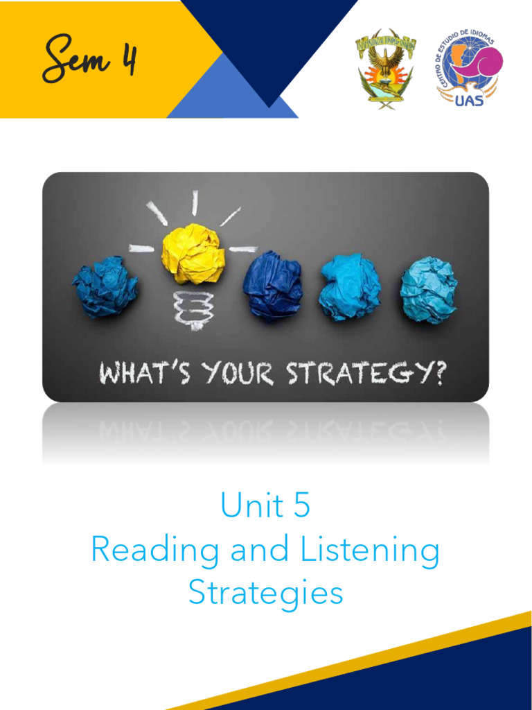 Reading and Listening Strategies Guide | PDF | Reading Comprehension ...