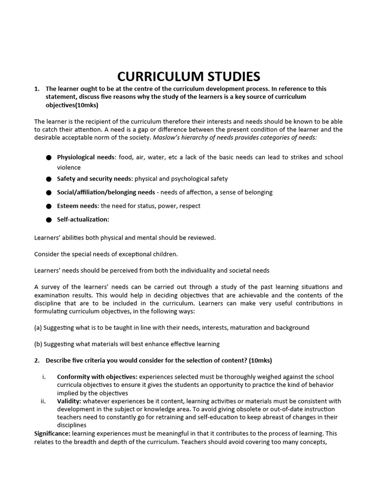 Exam Questions | PDF | Curriculum | Educational Assessment