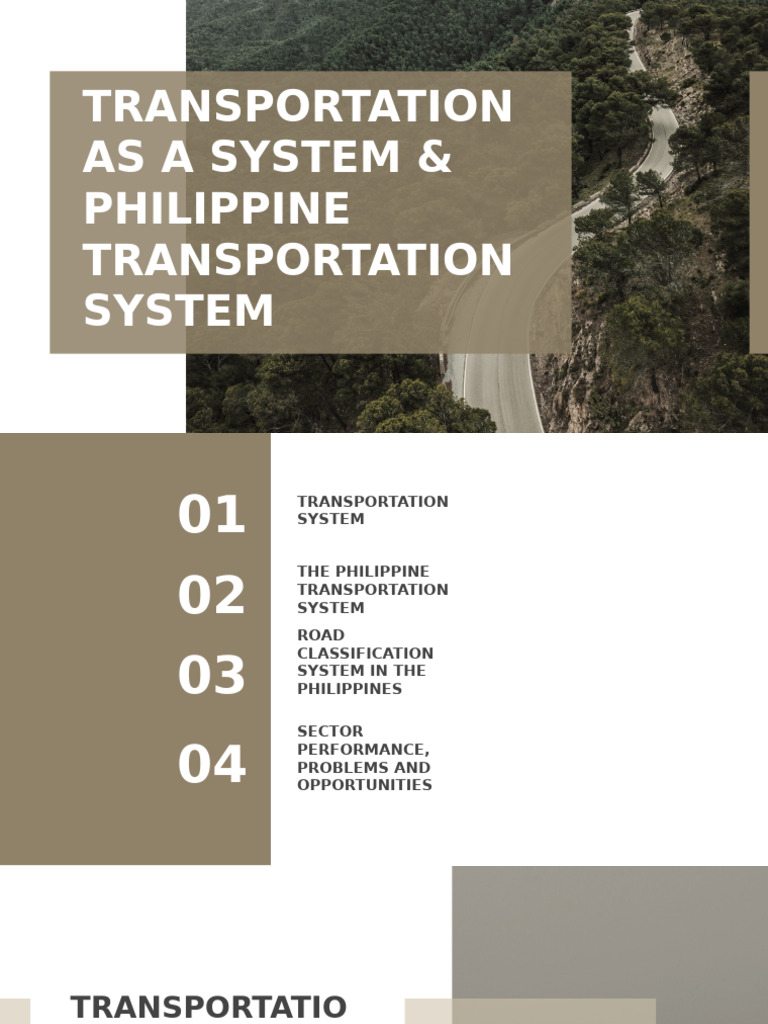 Transportation As A System Philippine Transportation System G2 124909 ...