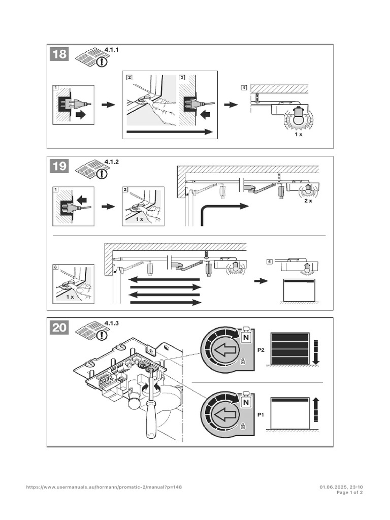 User Manual Hormann ProMatic 2 (English - 152 Pages) | PDF