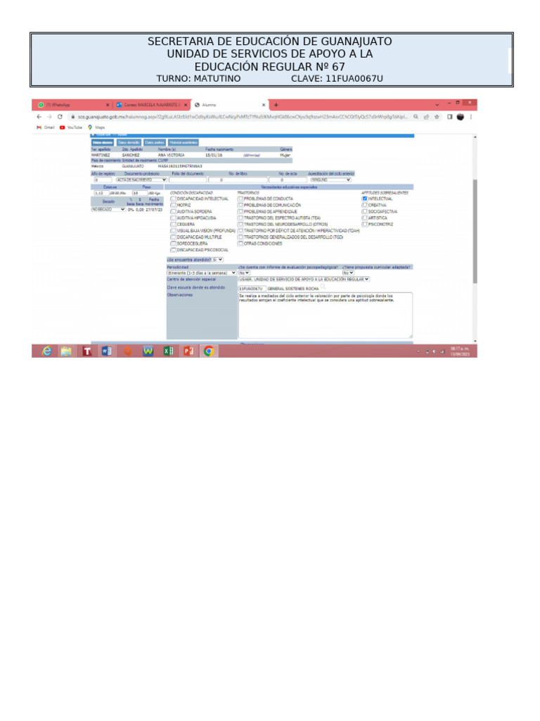Ficha de Identificación Tercer Criterio | PDF | Educación de la primera infancia | Enfermedades ...
