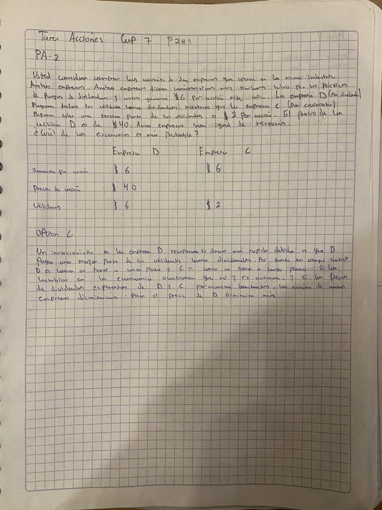 Tarea Cap 7 Juan Cordero y Mateo Wilchez | PDF