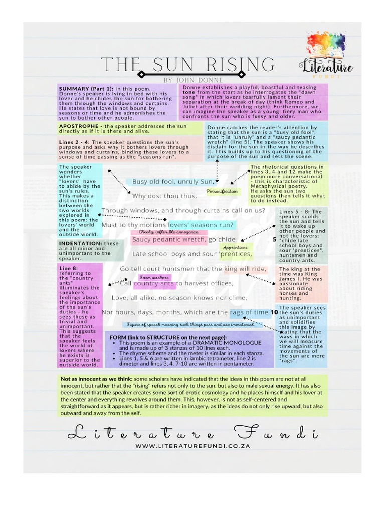 The Sun Rising PB Notes | PDF