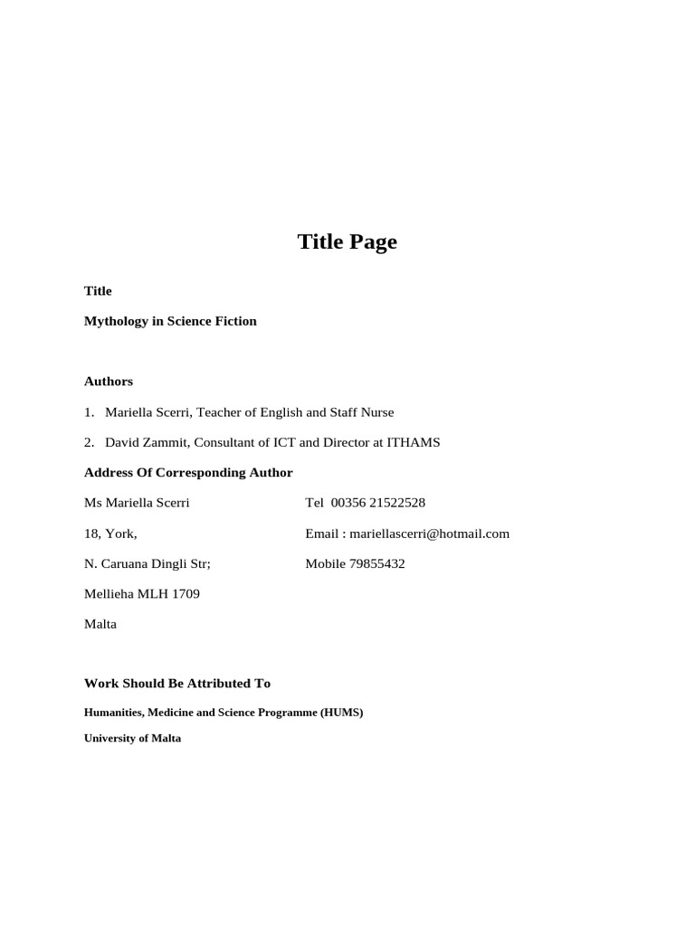 Mythologyand Science Fiction | PDF | Romulan | Vulcan (Star Trek)