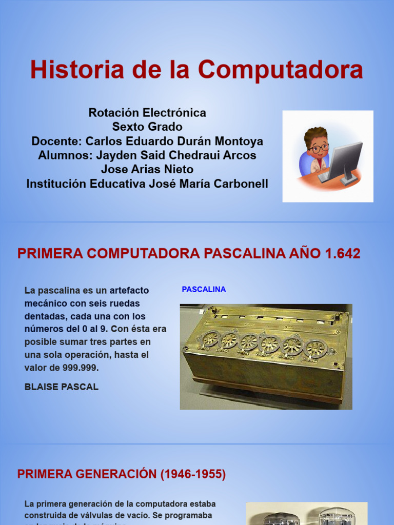 Evolución de las Computadoras: Historia | PDF | Hardware de la ...