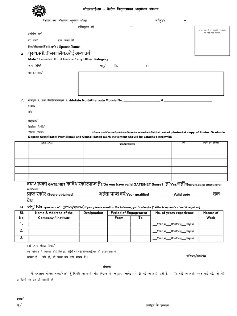JRF 03 2025 Application | PDF