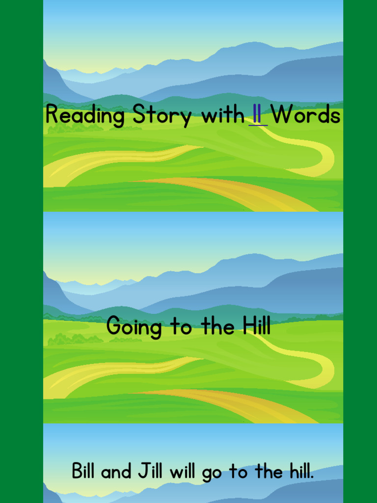 Reading Story With LL Words Lesson Presentation | PDF