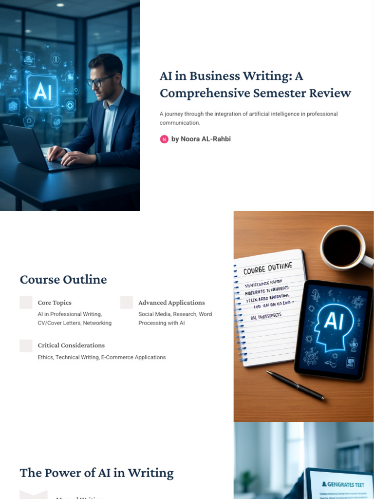 AI in Business Writing A Comprehensive Semester Review | PDF ...