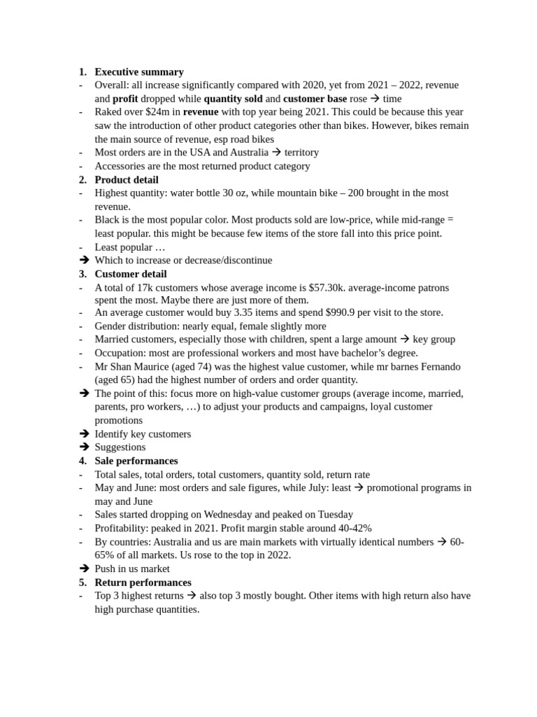 PBI DASHBOARD - Executive Summary | PDF | Economics | Business Economics