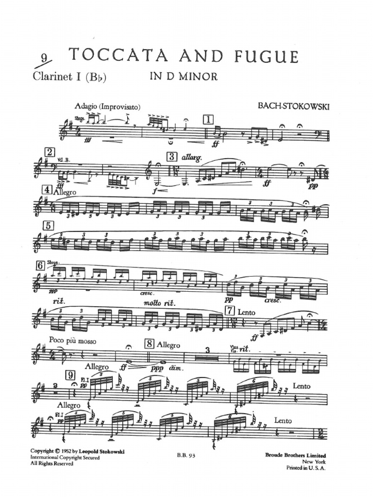 Toccata and Fugue | PDF