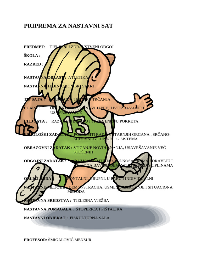 ATLETIKA - Niski Start | PDF