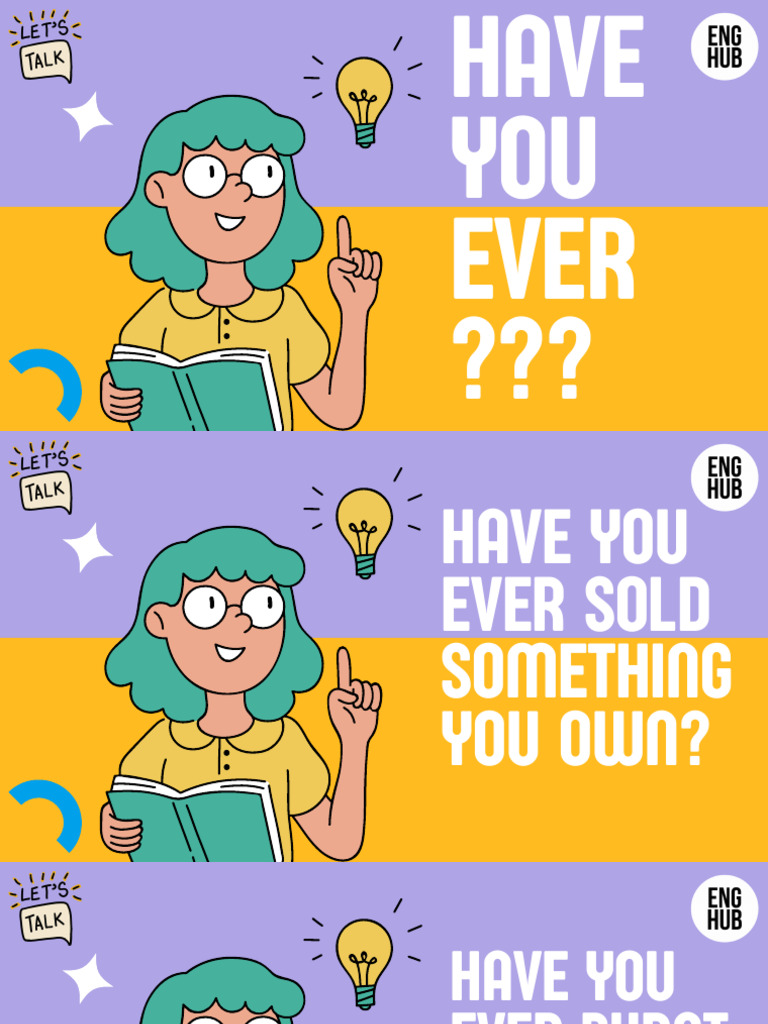 A2-B1 Have You Ever Speaking Cards | PDF