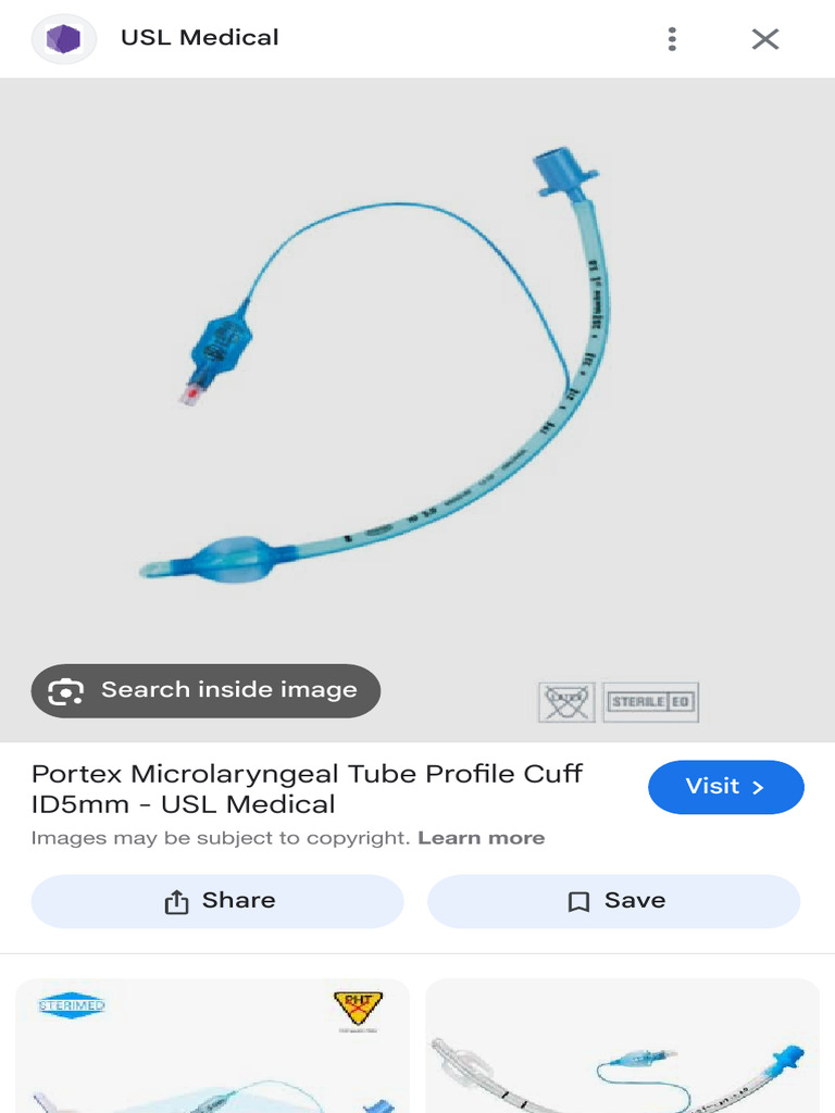 Portex Microlaryngeal Tube Profile | PDF