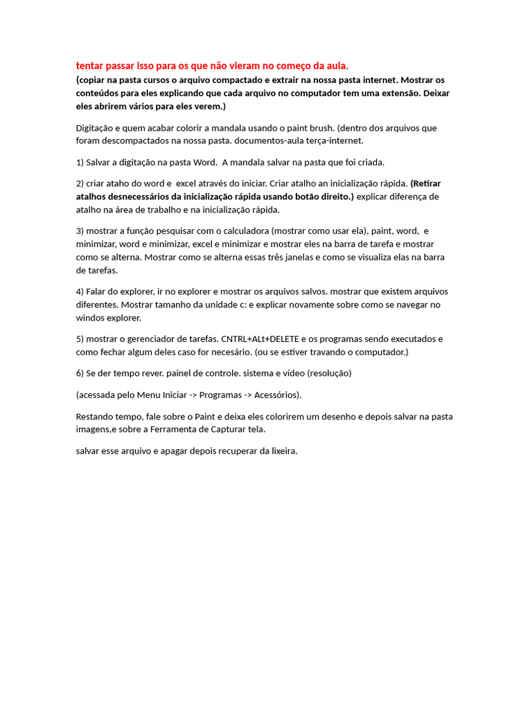 4 aula de windows 10 | PDF