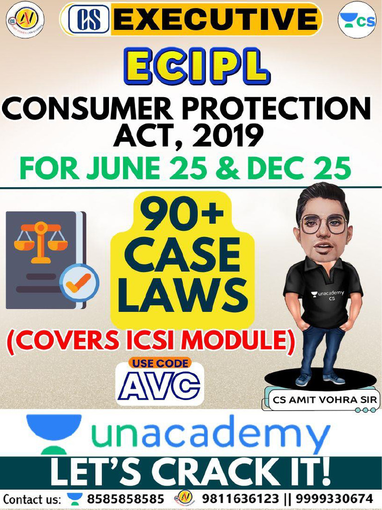 AV Sir 90 Case Laws Consumer Protection Act, 2019 | PDF