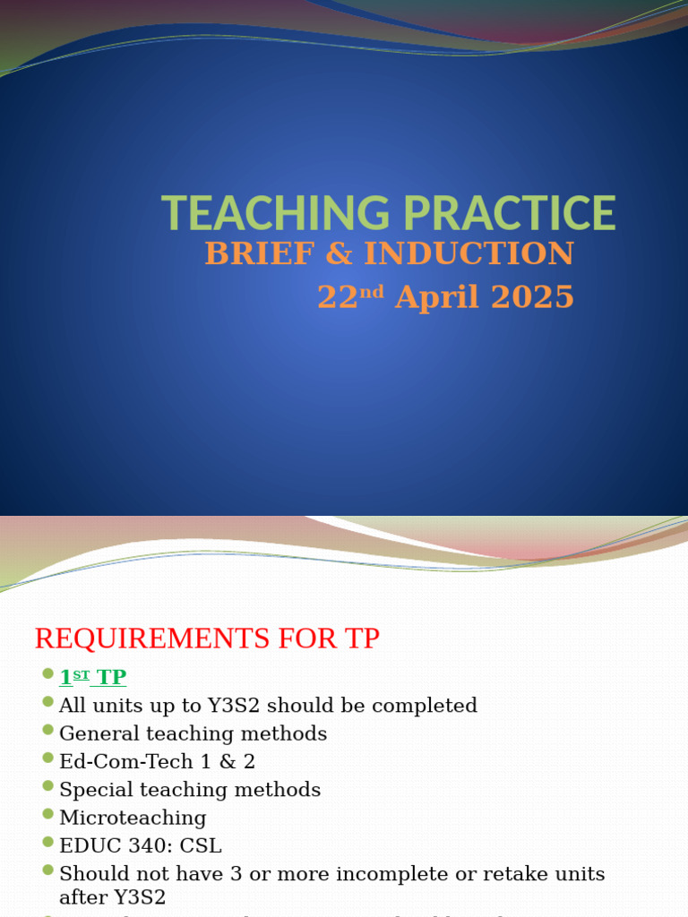 Teaching Practice Guidelines and Assessments | PDF | Teachers | Learning