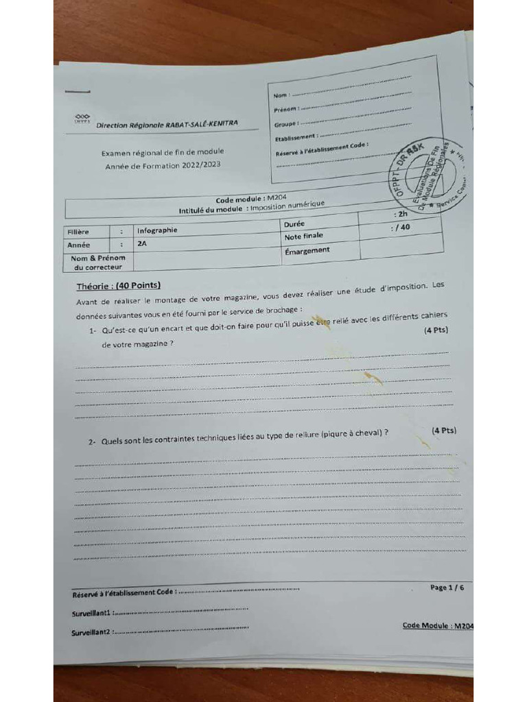 EFM Régional Imposition 2023 | PDF