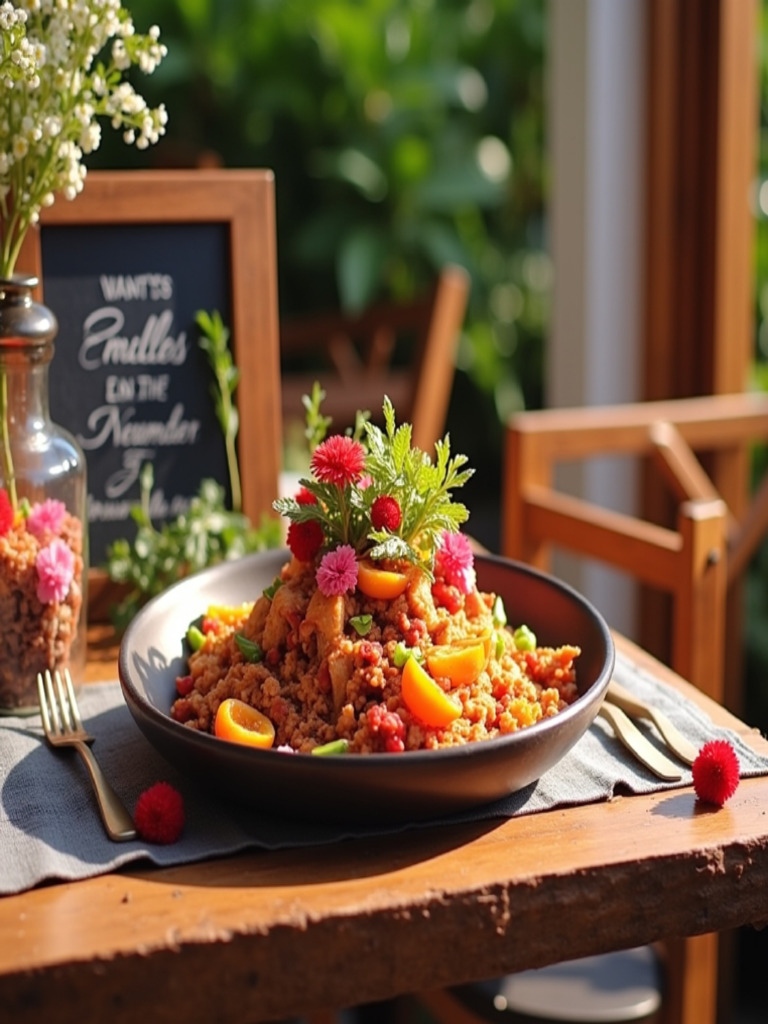Flux Dev A Vibrant 3D Model of A Beautifully Styled Dish On A 1 | PDF