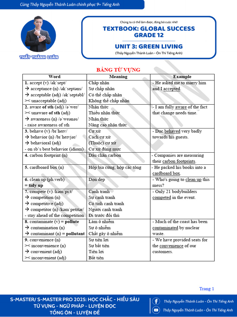 SGK Global Success Lớp 12 (Đáp Án Chi Tiết) | PDF