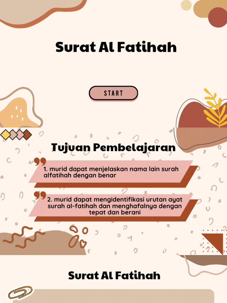 Makna dan Urutan Surah Al Fatihah | PDF