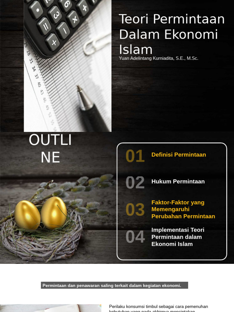 Teori Permintaan Dalam Ekonomi Islam_EMI | PDF