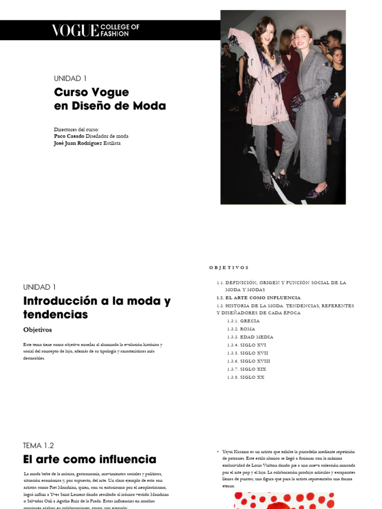Tema 1.2 | PDF | Moda | Estética