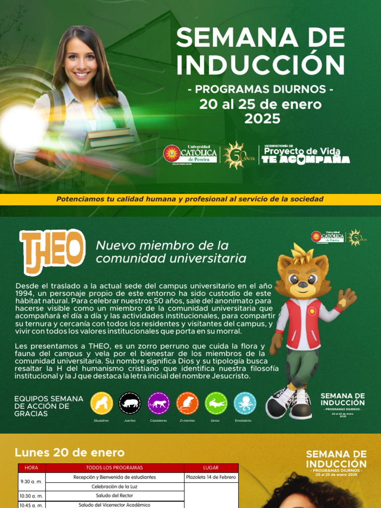 Semana De Induccion 2025 1 Pdf Ingeniería