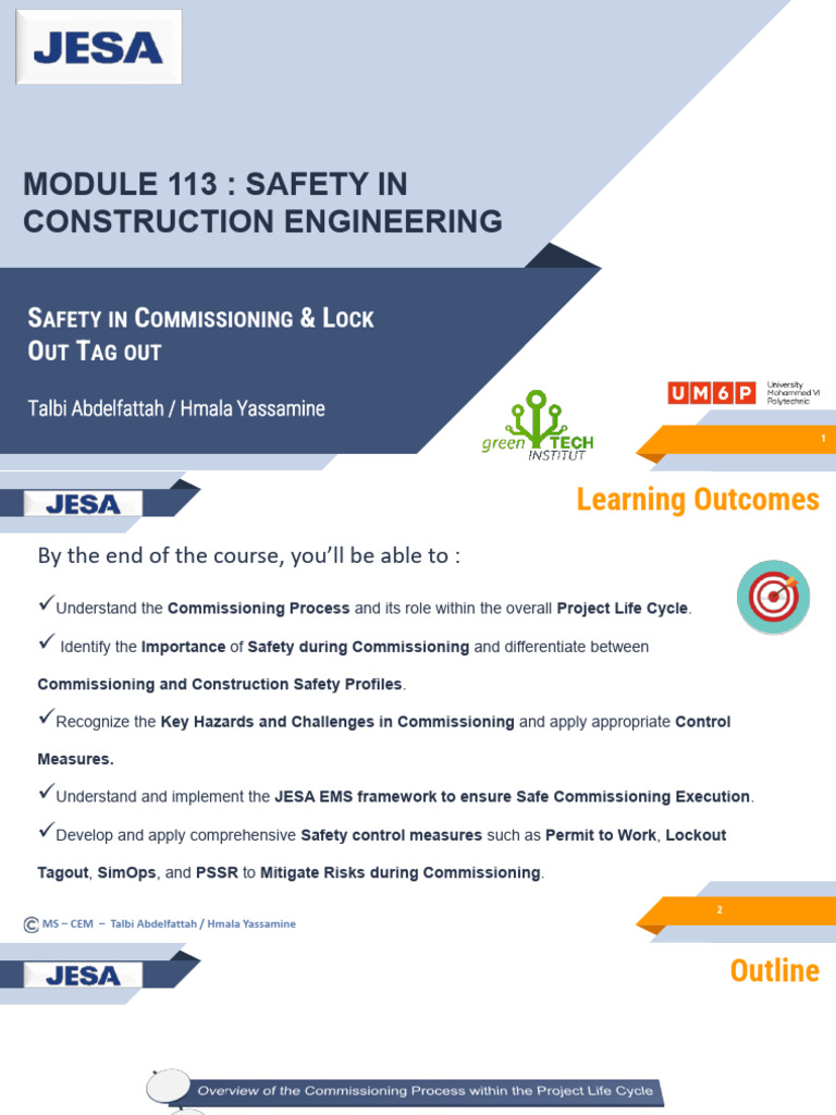 Safety in Commissioning & Lockout Tagout | PDF | Personal Protective ...