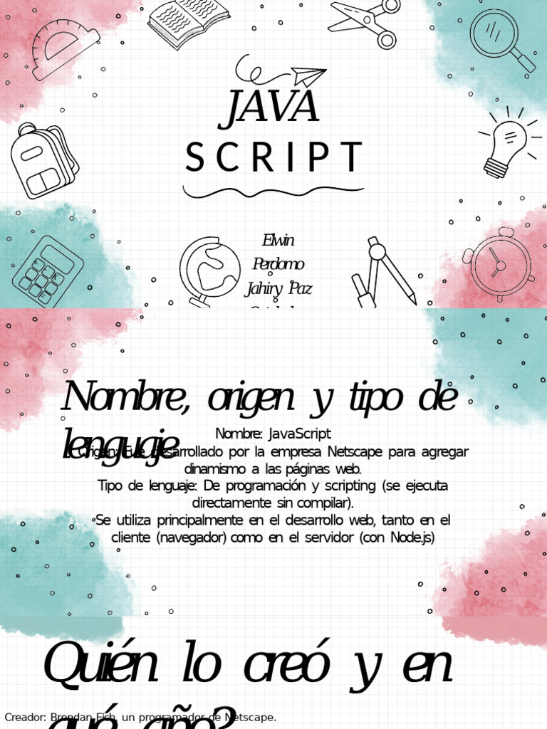 Presentacion Programacion | PDF | Script Java | Java (lenguaje de programación)