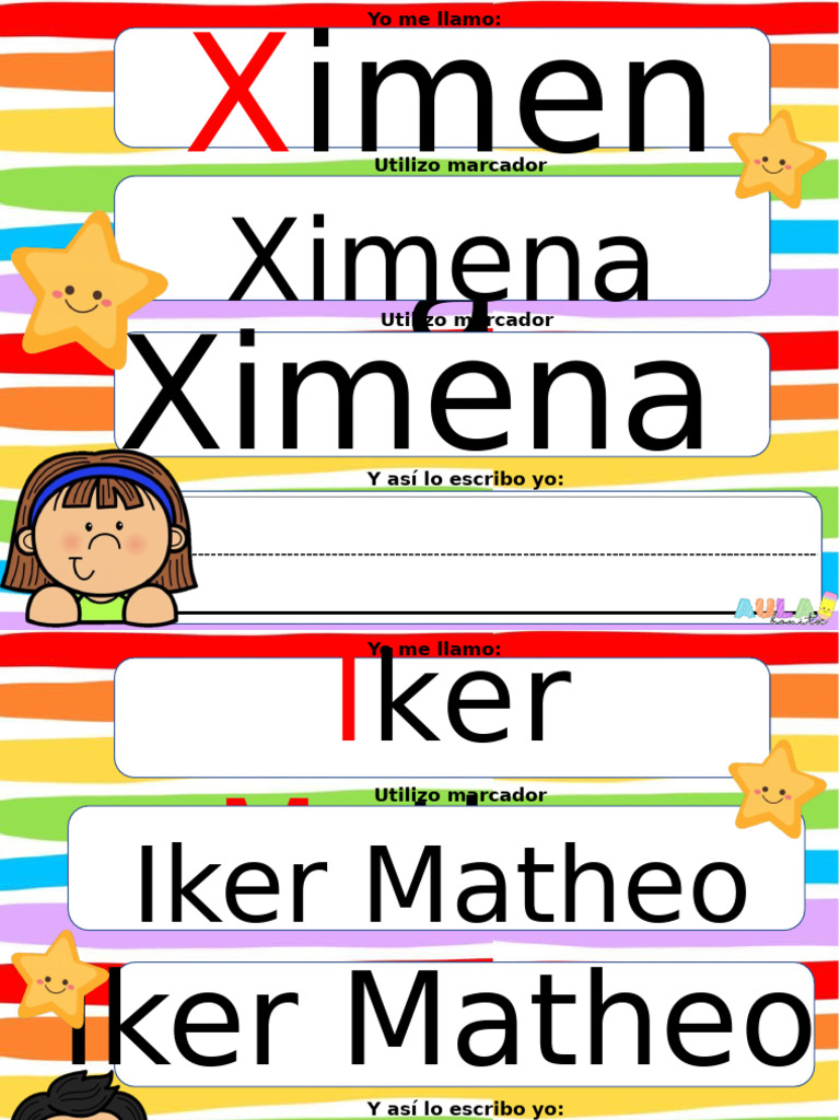 Aprendo A Trazar Mi Nombre | PDF