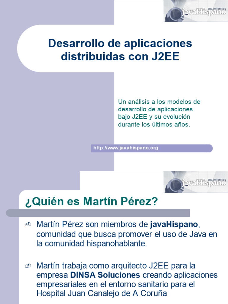 XVII - Desarrollo Aplicaciones Distribuidas Con J2EE | PDF | Java (lenguaje de programación ...
