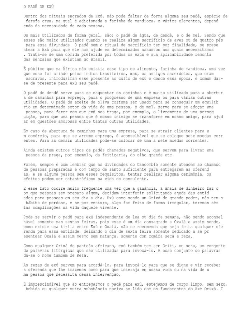 Padê para Exu | PDF