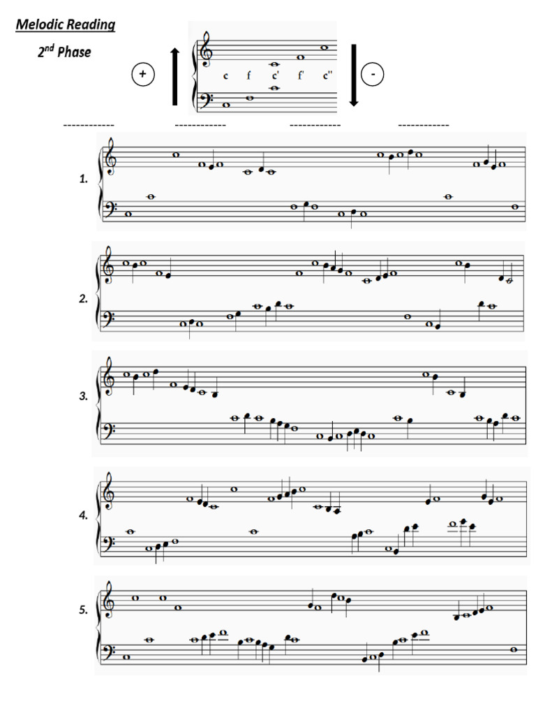 Melodic Reading (2nd Phase) | PDF