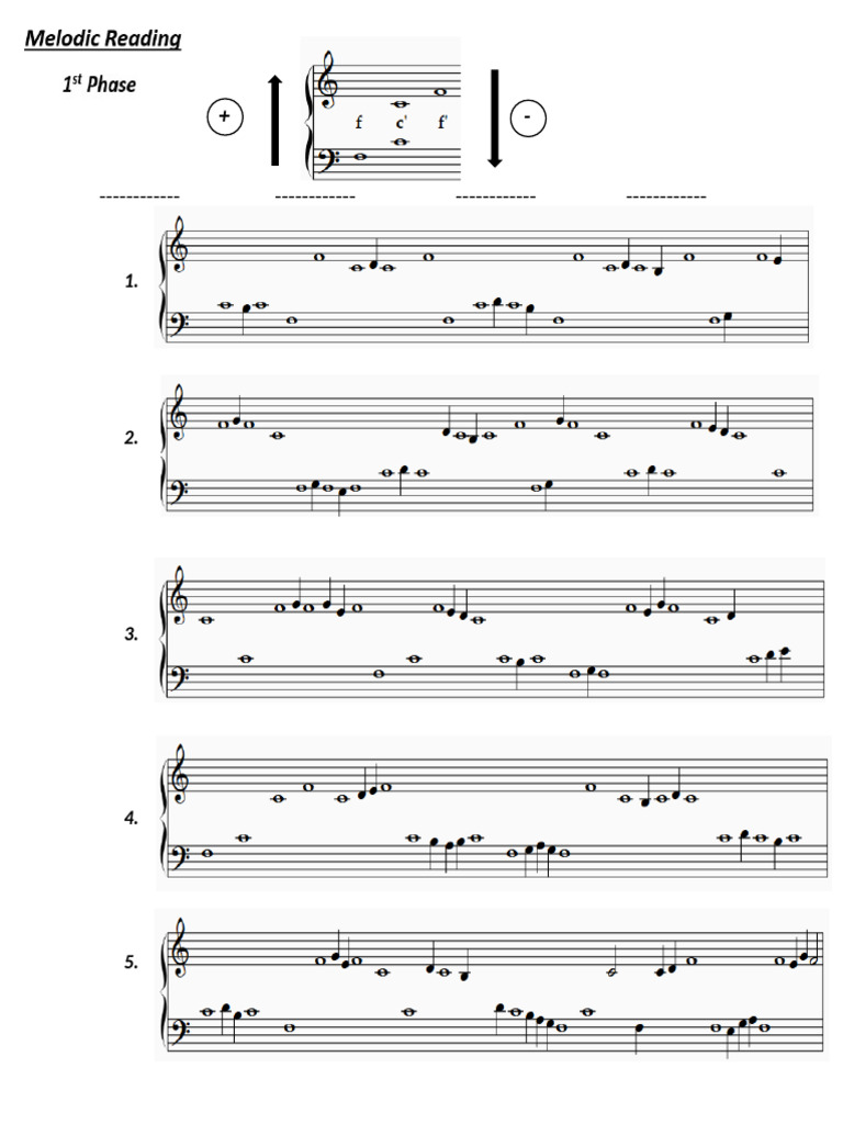 Melodic Reading (1st Phase) | PDF