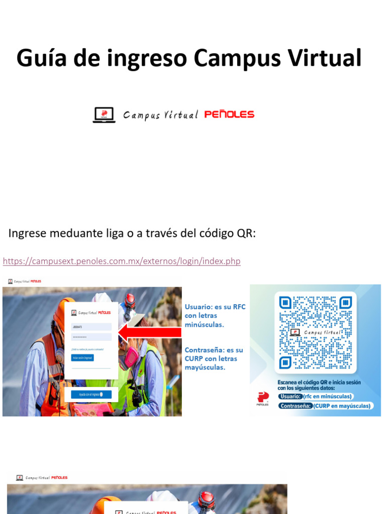 Campus Virtual - Guía de Ingreso | PDF