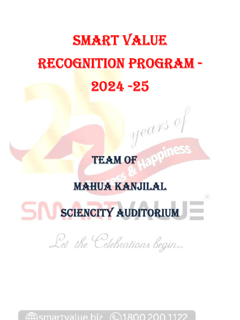 Smart Value Achiever List 2024-25 | PDF