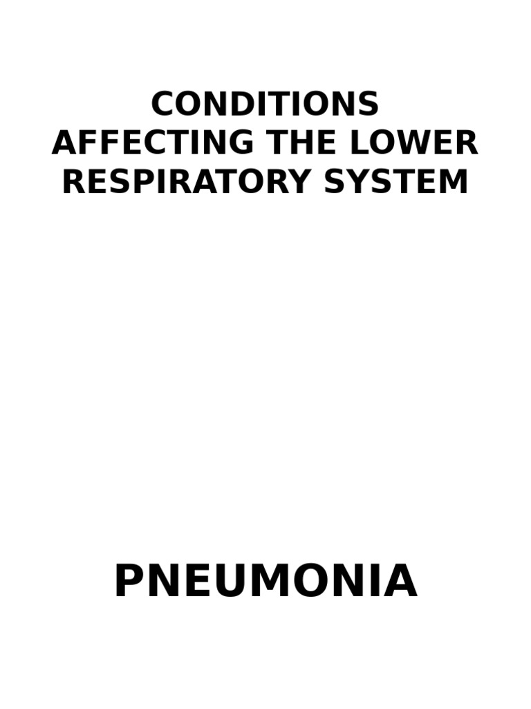 13. Pneumonia and Bronchitis (1) | PDF | Pneumonia | Bronchitis