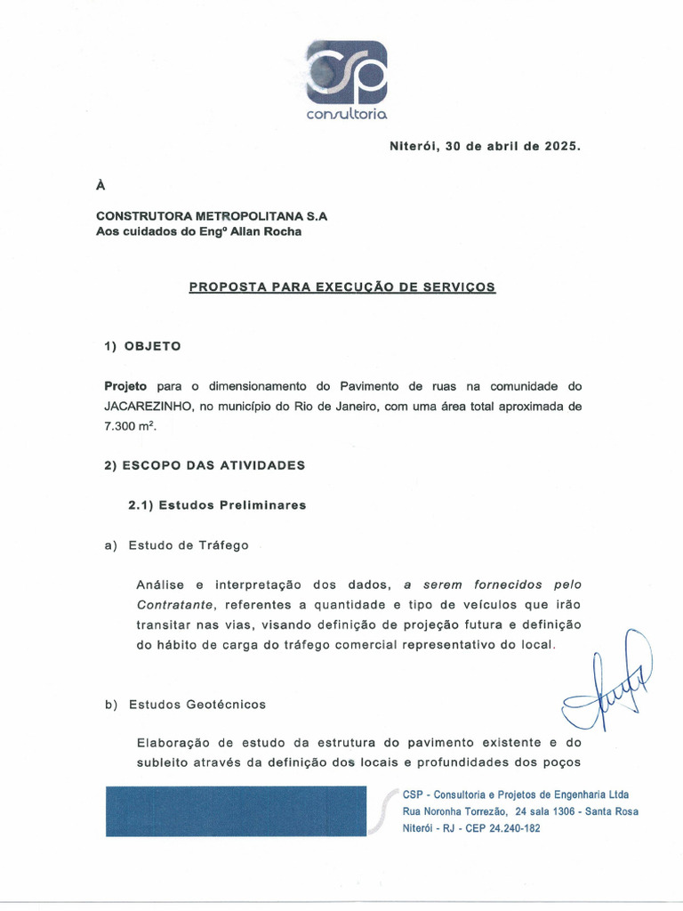 Proposta Assinada CSP Consultoria CC 366 | PDF