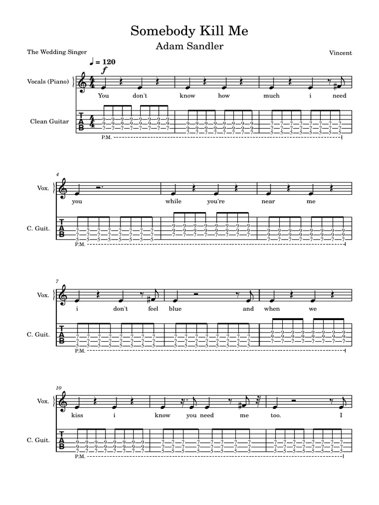 Adam Sandler - Somebody Kill Me | PDF