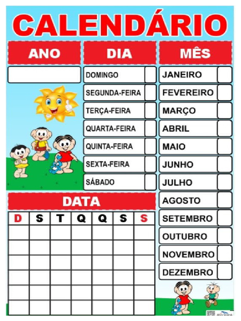 Calendário Interativo | PDF