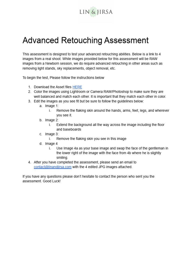 PP-Adv Retouching Assessment | PDF