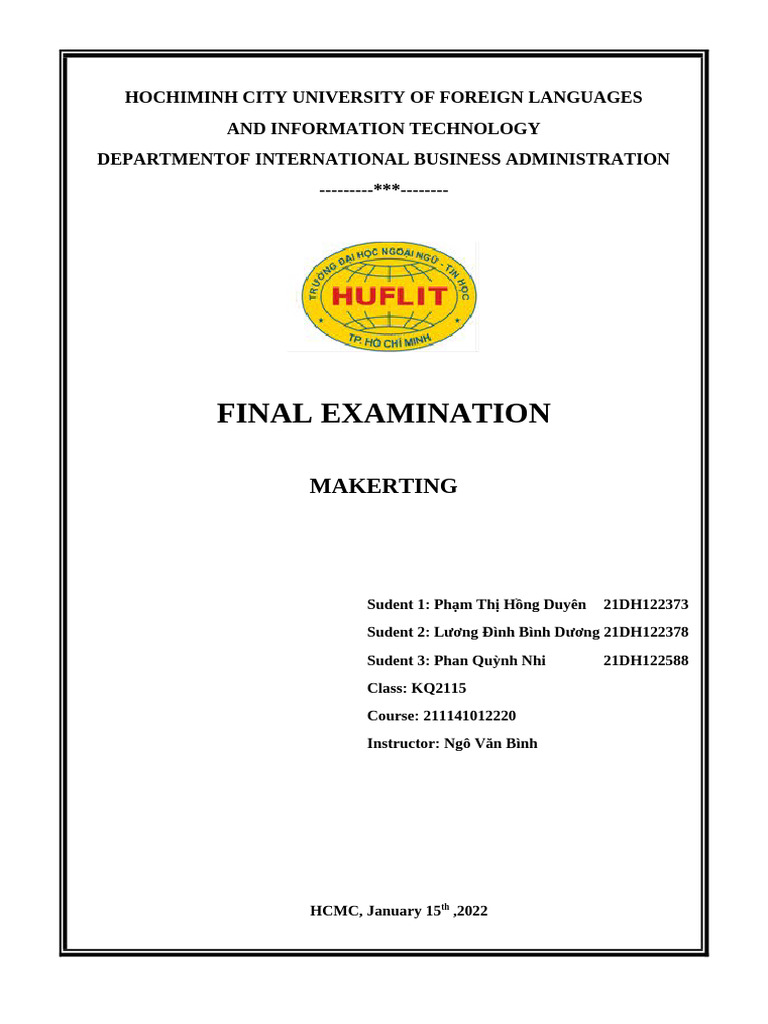 Kgroup 8 - (211141012220) - Ngã Vä N Bã NH - (21DH122588) | PDF | Cost Of Living | Marketing