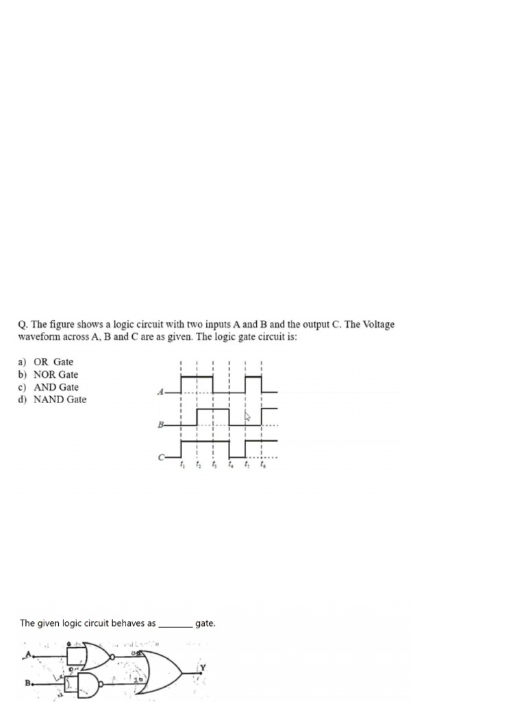 Logic Gate Question | PDF