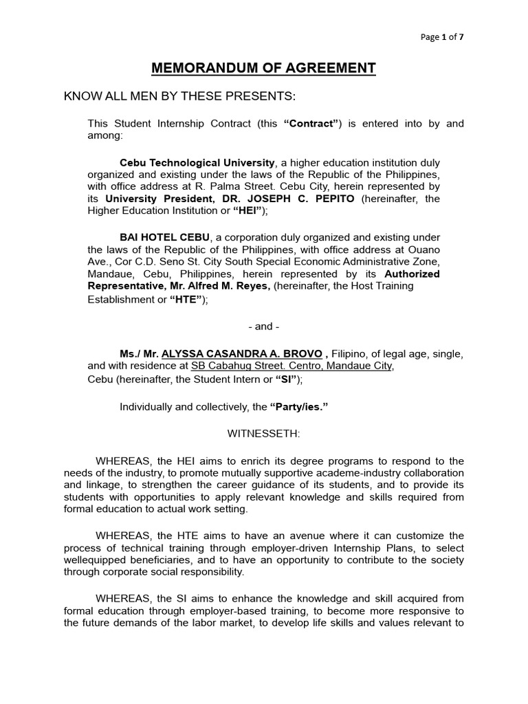 Memorandum of Agreement 2024f | PDF | Legal Liability | Employment